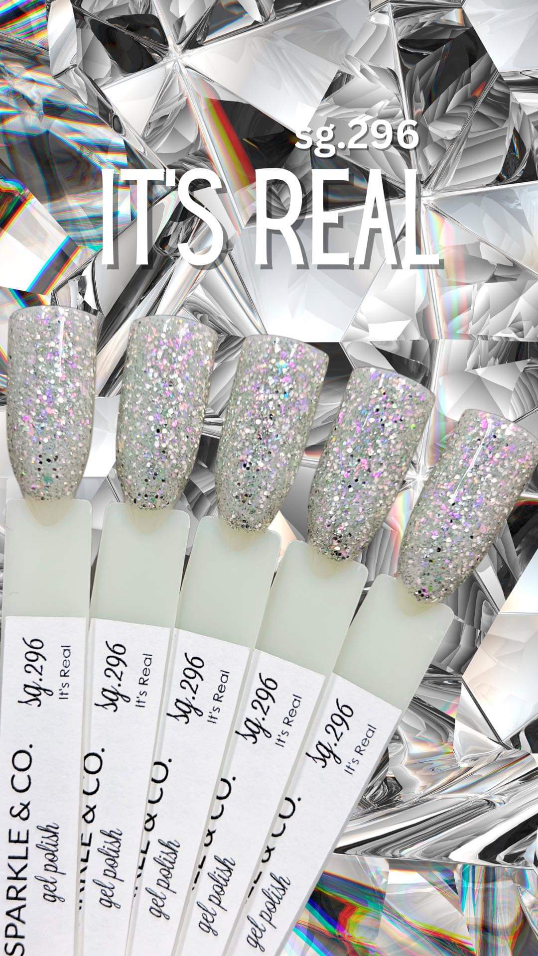 Sg296 It's Real Gel Polish - Sparkle – MOD Dips and Glitter Collection