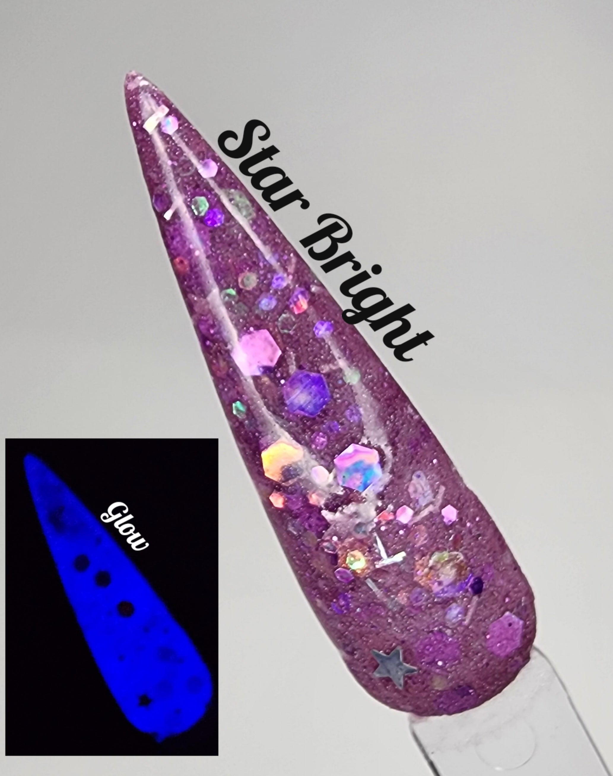 Star Bright (Glow) – MOD Dips and Glitter Collection