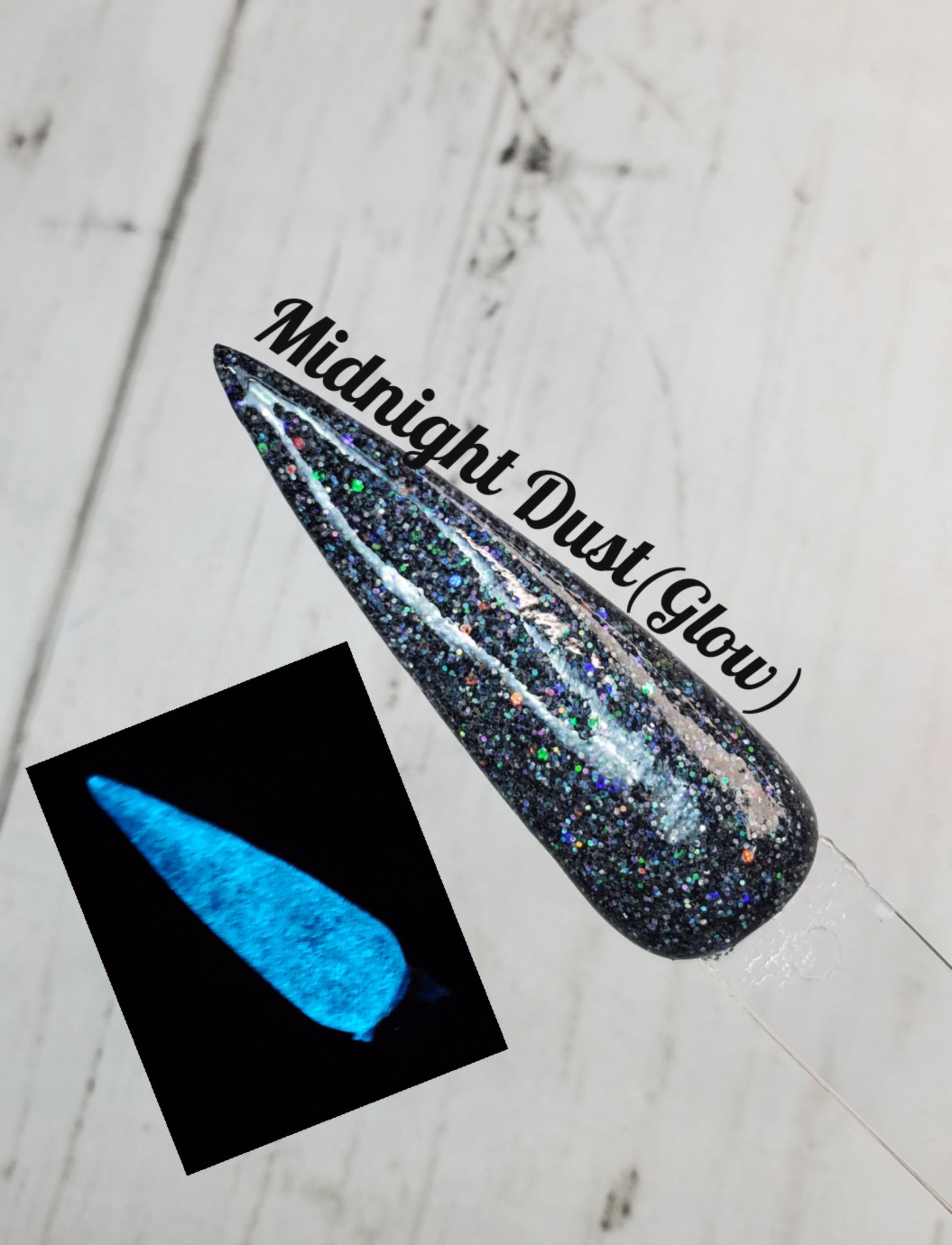 Midnight Dust (Glow) – MOD Dips and Glitter Collection