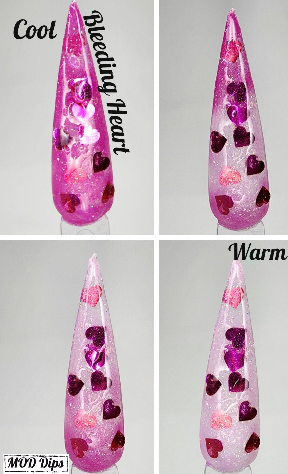 Bleeding Heart (Mood) – MOD Dips and Glitter Collection